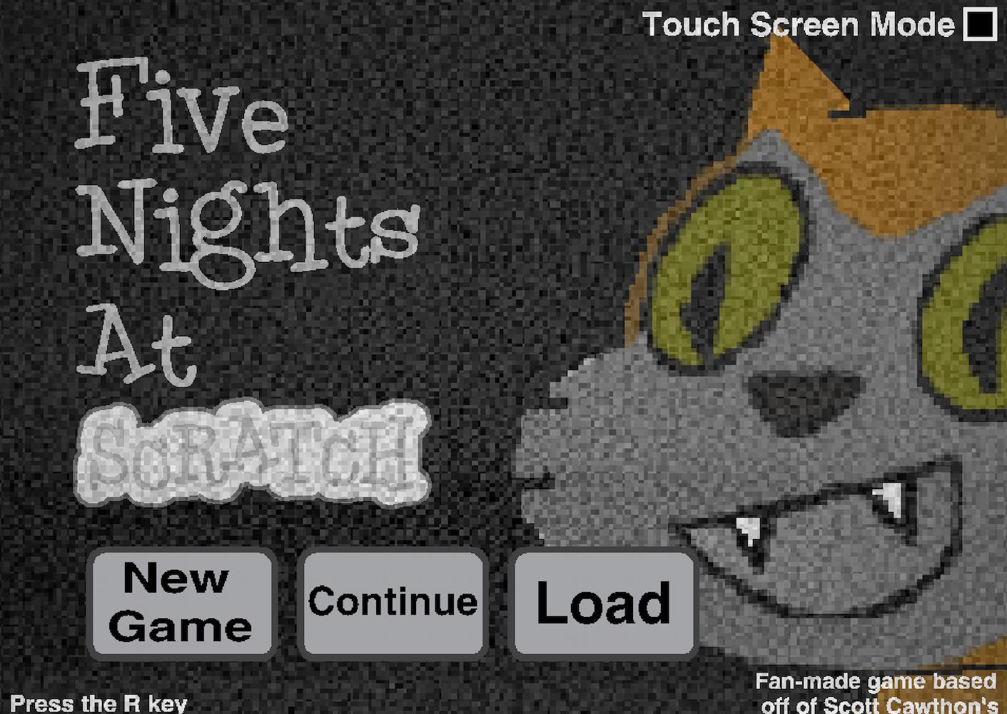 Play Five Nights At Scratch Online | Free Horror Survival Game